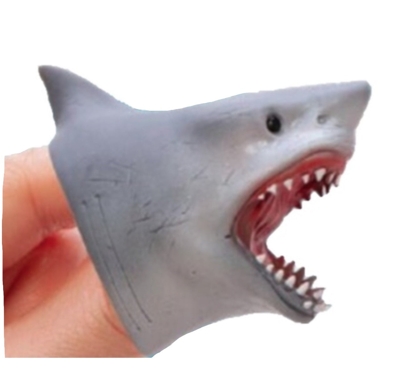 Shark Puppet Baby Shark Finger Puppet - Soft Stretchy Rubber, Great For ...